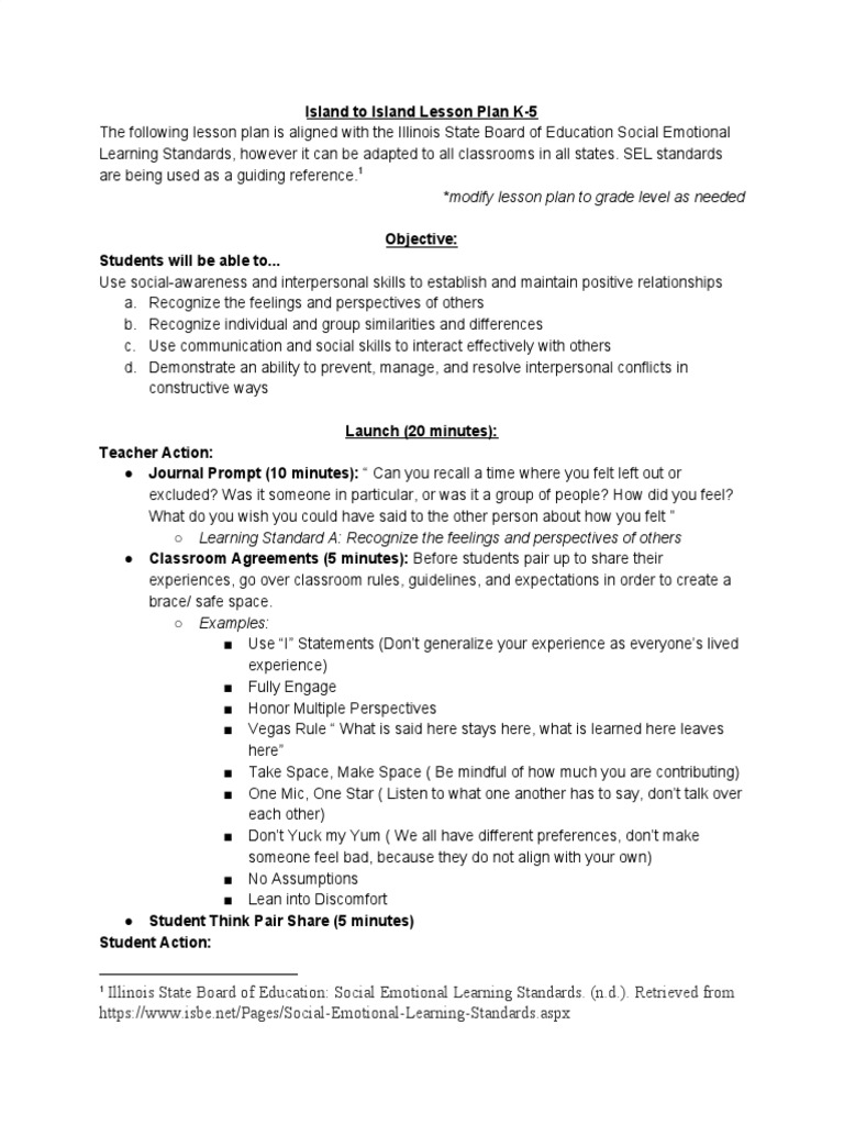 Modify Lesson Plan To Grade Level As Needed | PDF | Interpersonal ...
