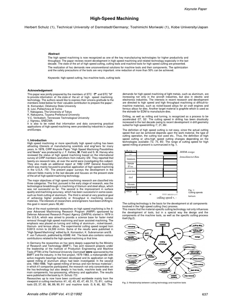 Schulz 1992 | PDF | Machining | Wear