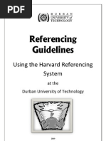 Referencing Guide DUT Harvard Referencing Style 2016 | PDF | Citation ...