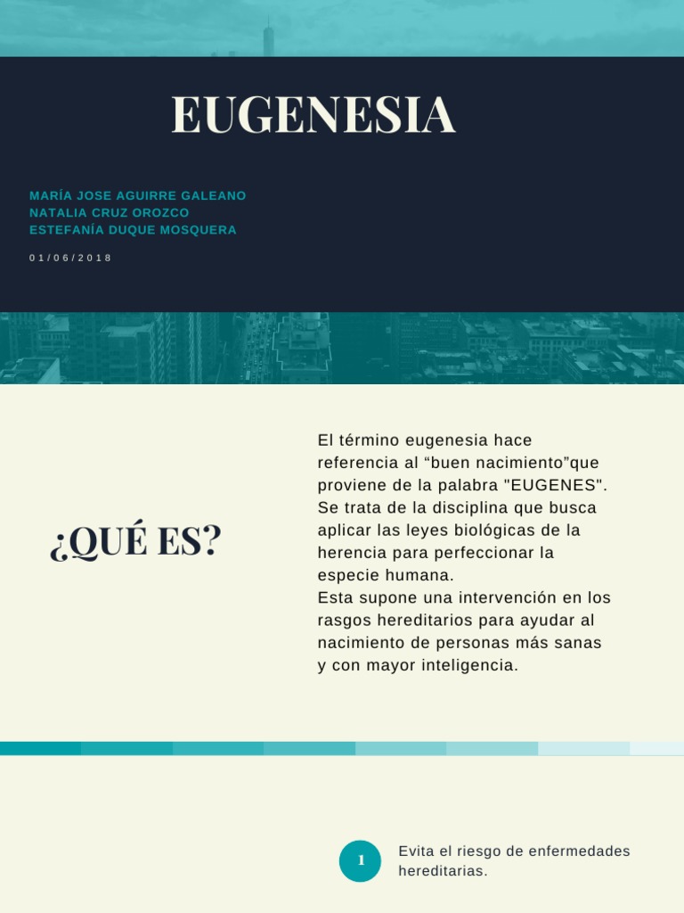Eugenesia: Definición y Consecuencias | PDF | Eugenesia | Biología