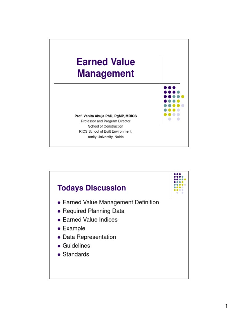 Earned Value Management | PDF | Project Management | Business
