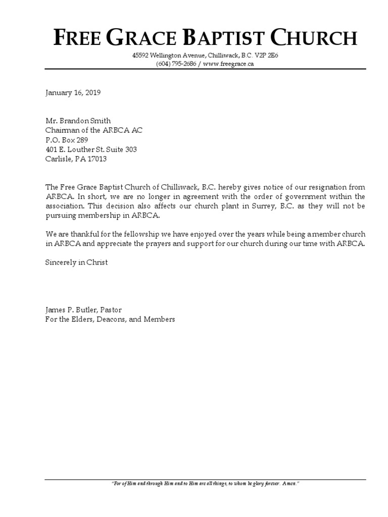 Resignation from ARBCA Membership | PDF | Sports & Recreation ...