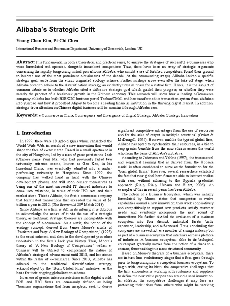 Alibaba's Strategic Evolution and Rise as a Global E-commerce Leader ...