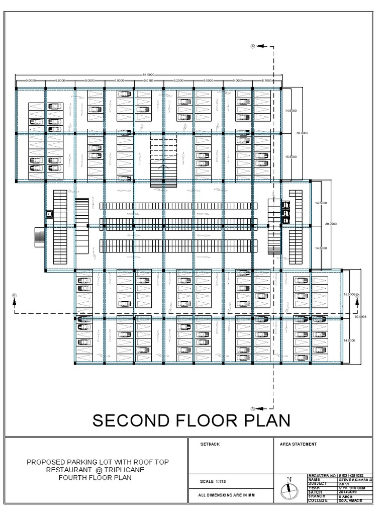3RD Floor Plan Multi Level Car Parking Model | PDF | Vehicles