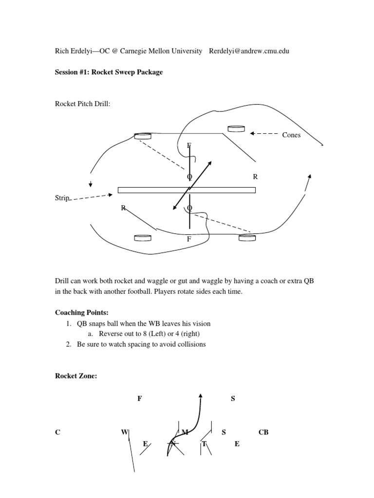 Rocket Jet Sweep Rich Erdelyi Carnegie Mellon | PDF | Quarterback ...