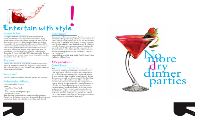 Radar Spread | PDF | Martini (Cocktail) | Distilled Drinks