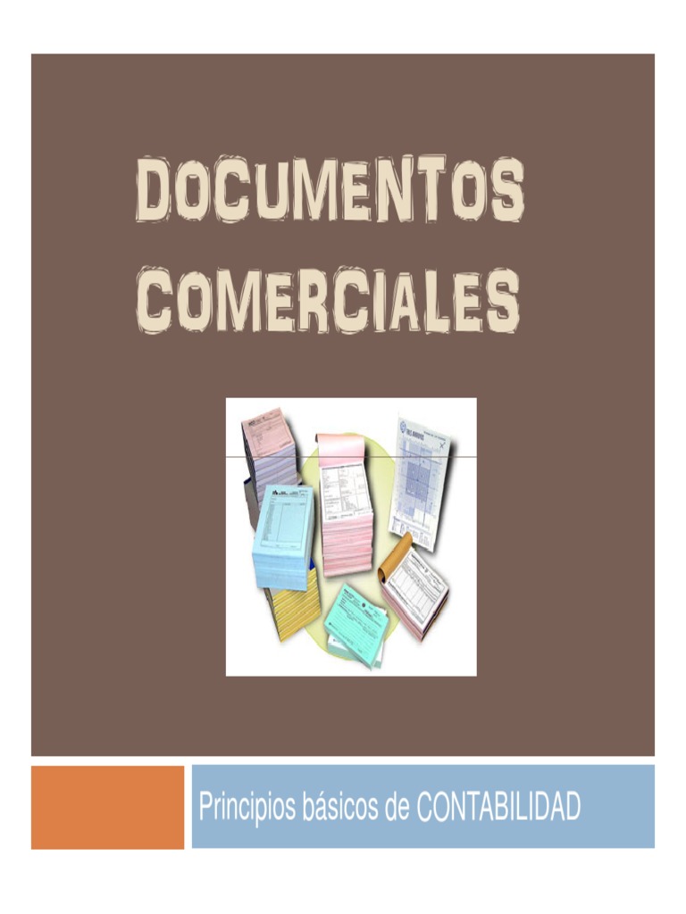 Documentos Comerciales | PDF | Factura | Contabilidad