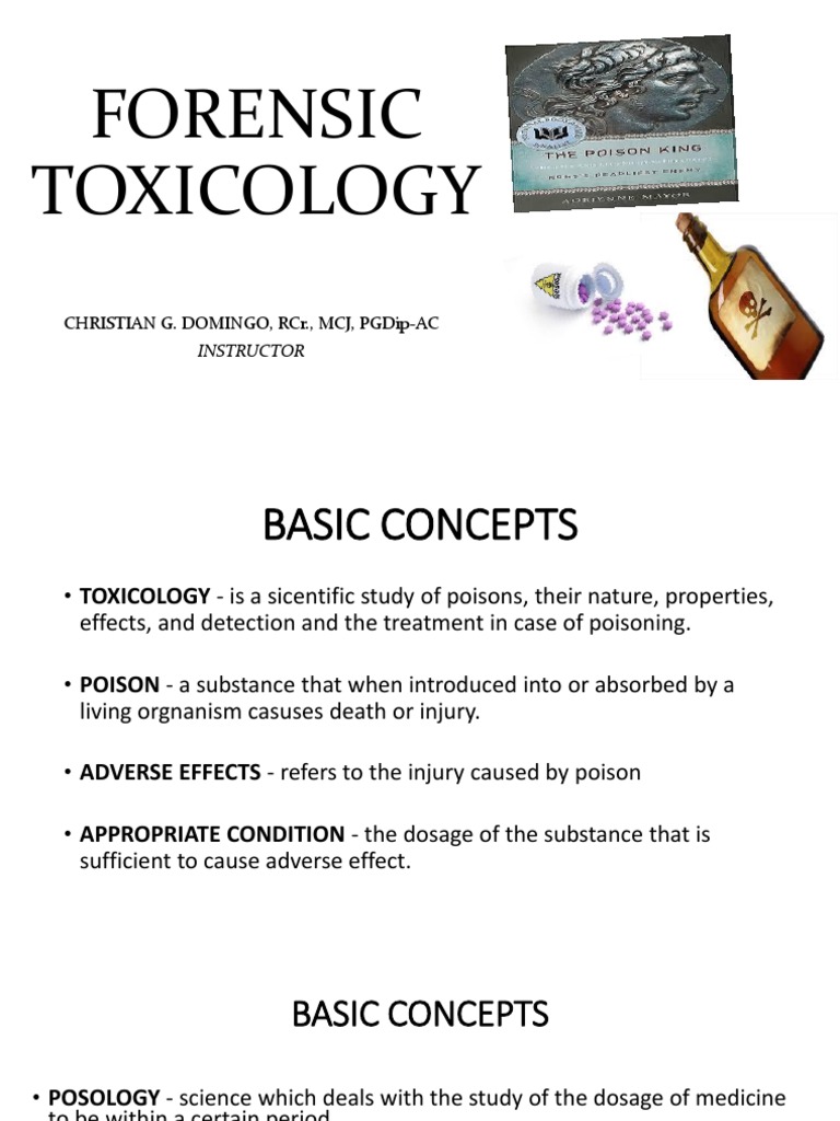 Introduction to Forensic Toxicology | PDF | Poison | Toxicology