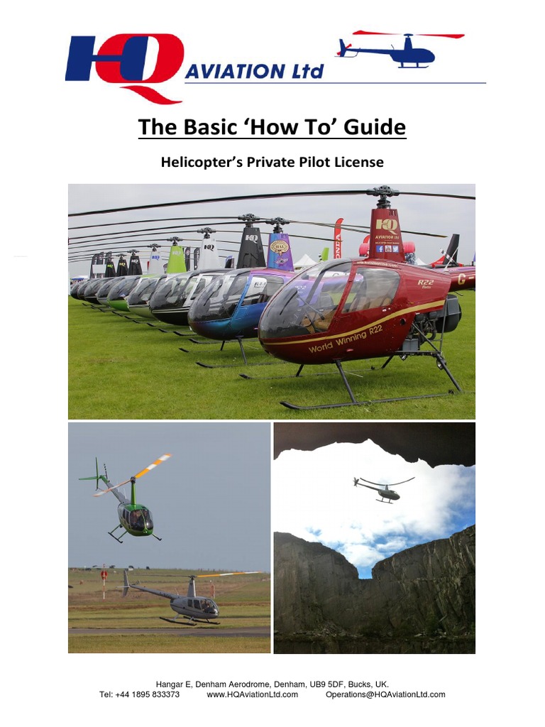 The Basic How To' Guide: Helicopter's Private Pilot License | PDF ...