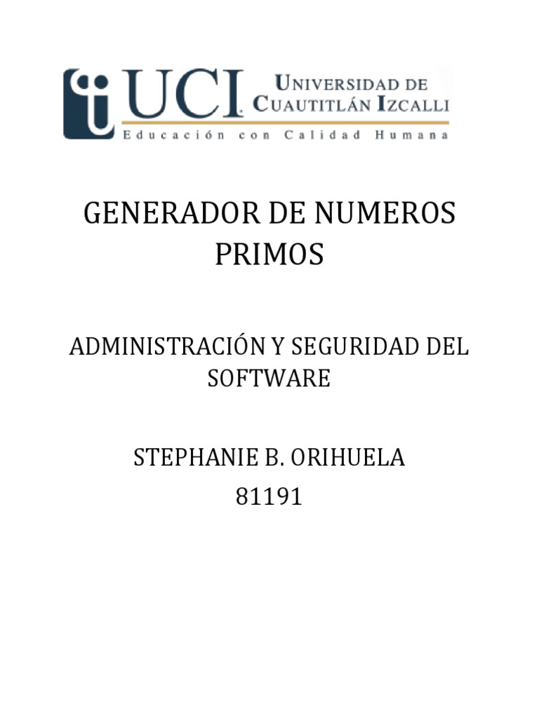 Generador de Numeros Primos en Python | PDF | Número primo | Clave ...