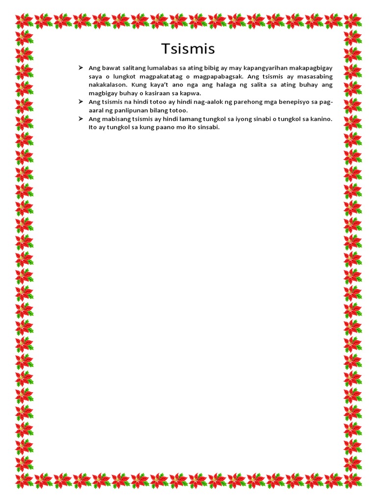 Tsismis | PDF