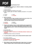 Let Reviewer - Answer Key (Professional Education) | PDF | Teachers ...