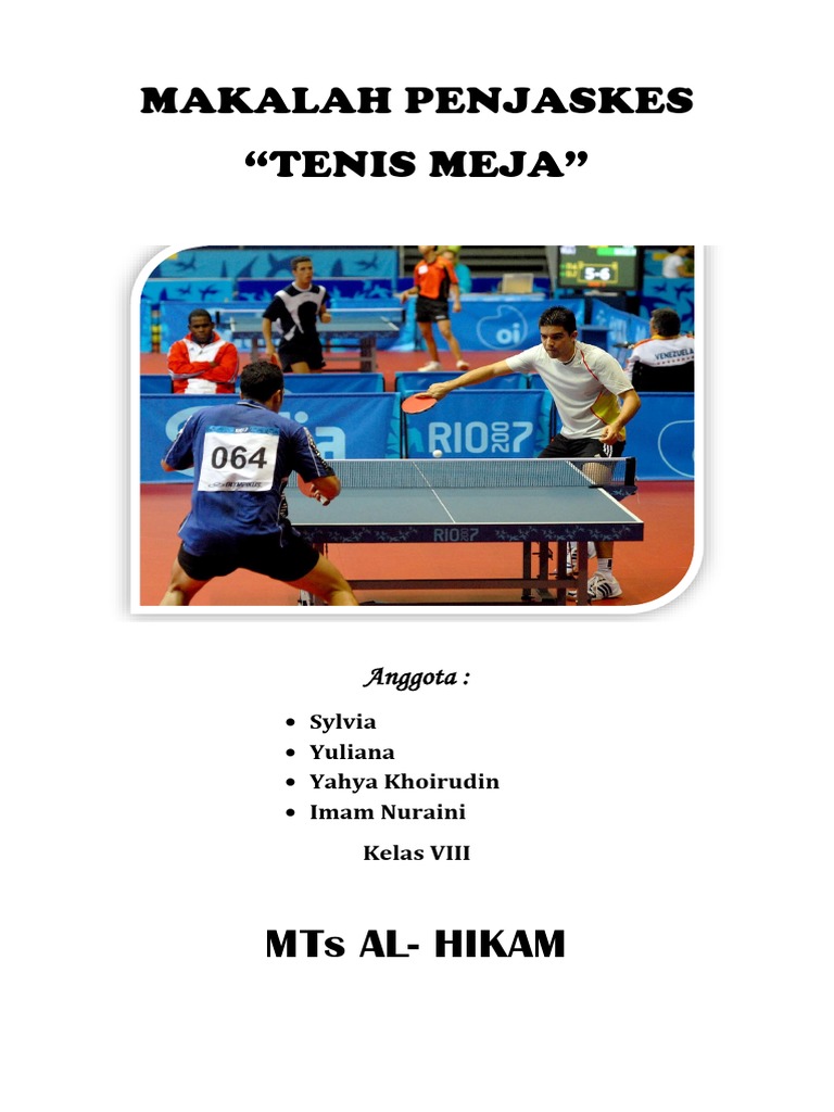 Makalah Tenis Meja 2 | PDF