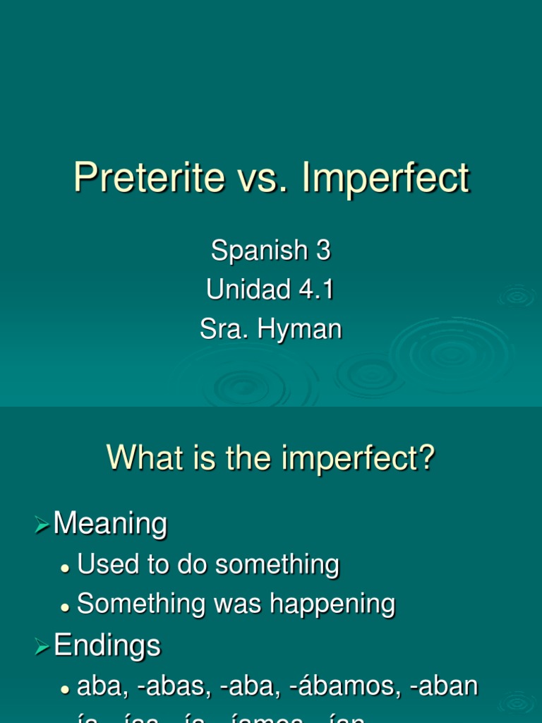 Preterito Indefinido | PDF | Grammatical Tense | Morphology