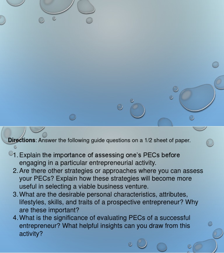 Assessing PECs | PDF