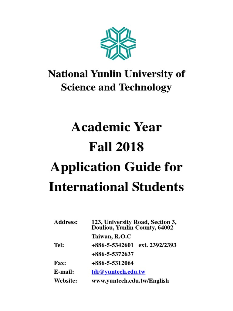 2018 Fall Application Guide Eg | PDF | Academic Degree | University And ...