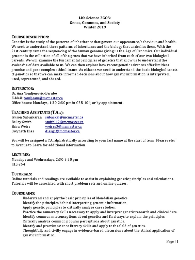Lifesci 2G03 | PDF | Gene | Academic Dishonesty