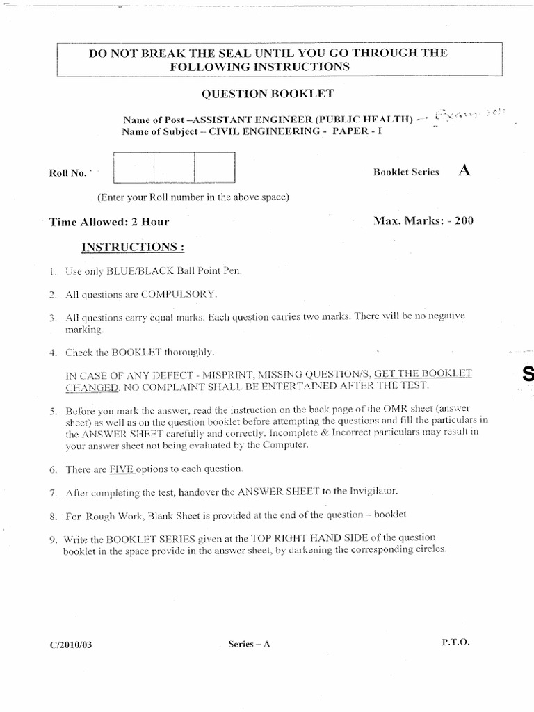 HPSC AE Civil Engineering Question Paper | PDF | Bending | Ultimate ...