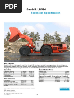 SANDVIK - LOADER - LH410-23, Technical Specification Sheet | PDF ...