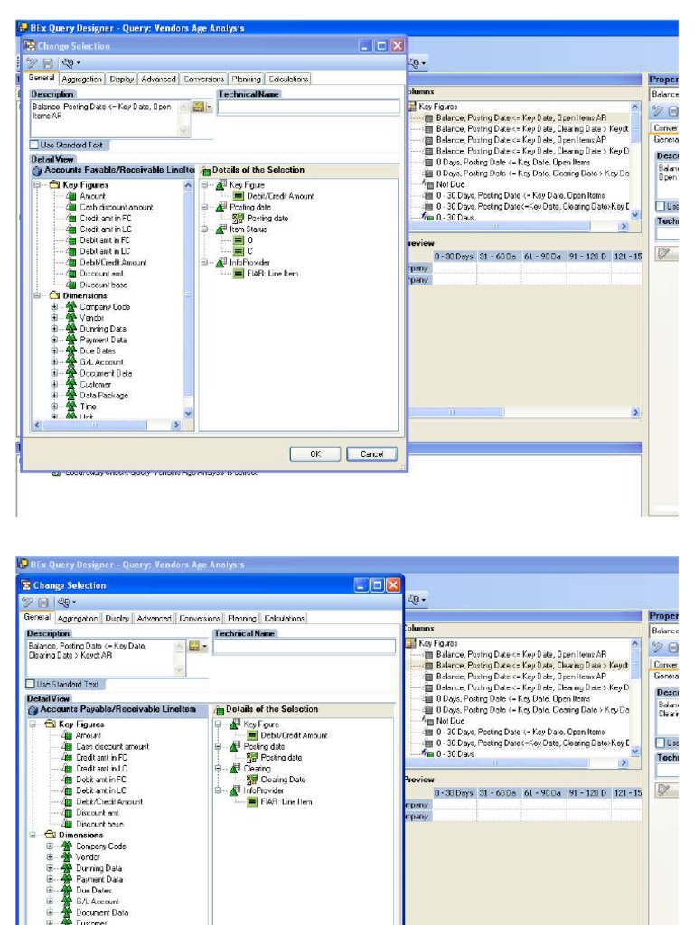 Supplier/Vendor Ageing Analysis in SAP Query Designer | PDF | Sap Se ...