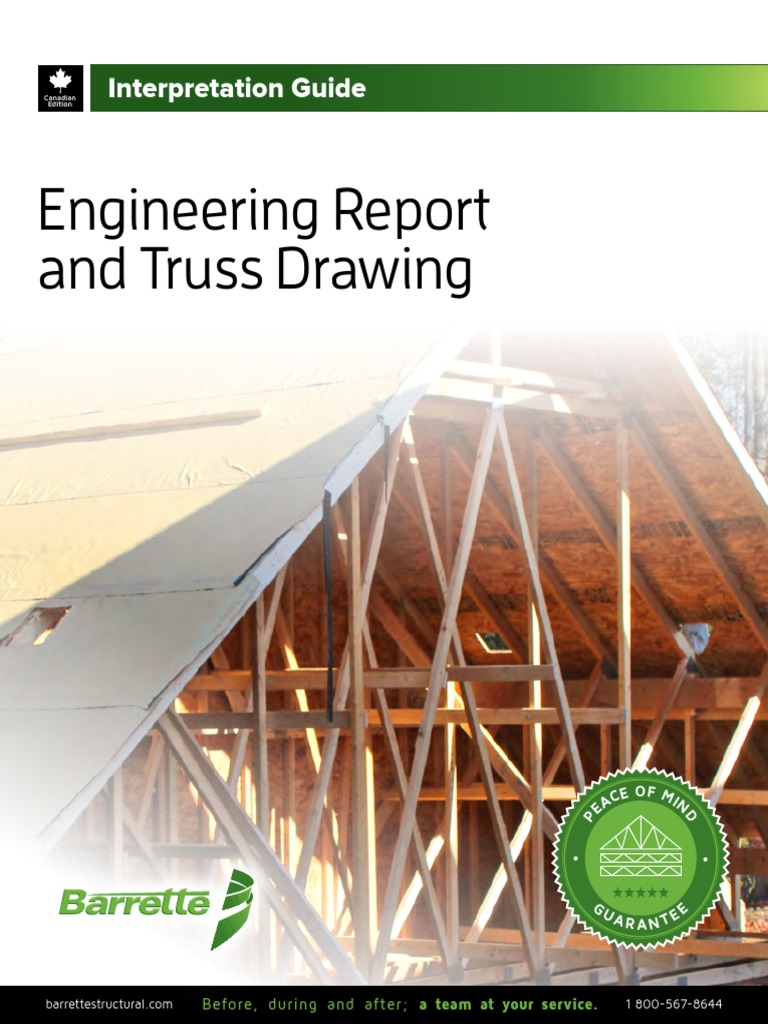 Barrette Engineering Report Truss Drawing Interpretation Guide | PDF ...