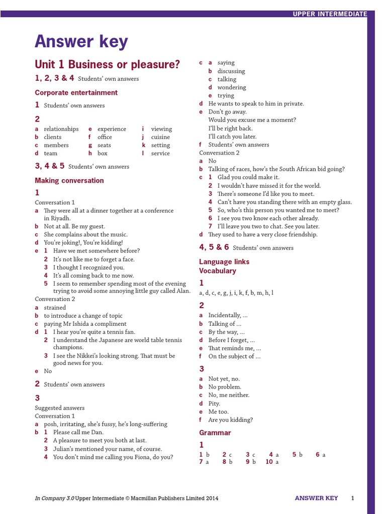 Top 3 the business intermediate answer key in 2022 - EU-Vietnam ...