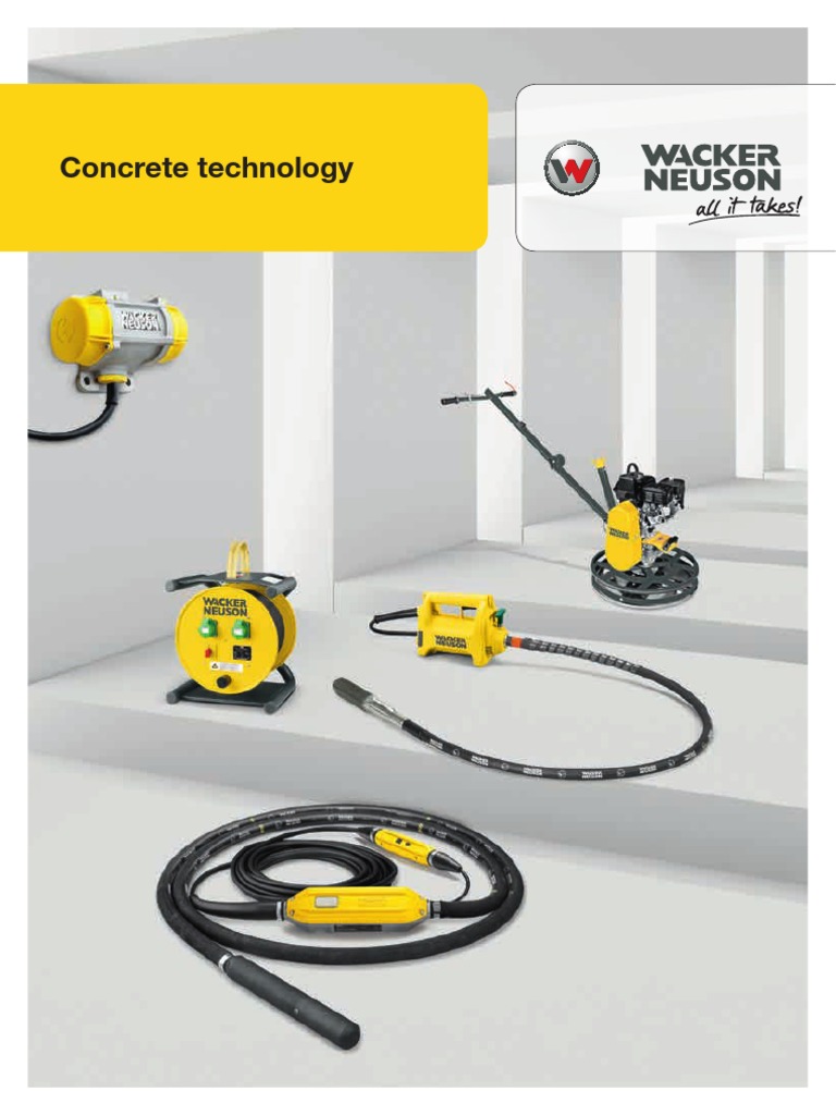 Wacker Neuson Concrete-Technology V05 en | PDF | Precast Concrete ...