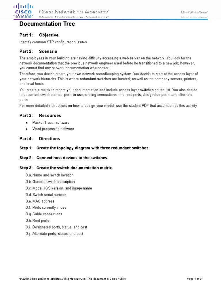 3.4.1.1 Documentation Tree Instructions | PDF | Network Switch ...