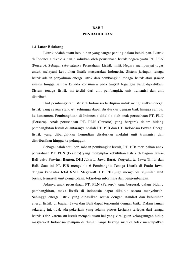 Pembangkit Pak Anang | PDF