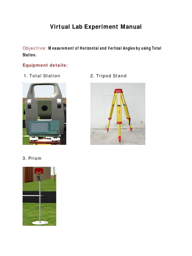 Virtual Lab Experiment Manual: Measurement of Horizontal and Vertical ...