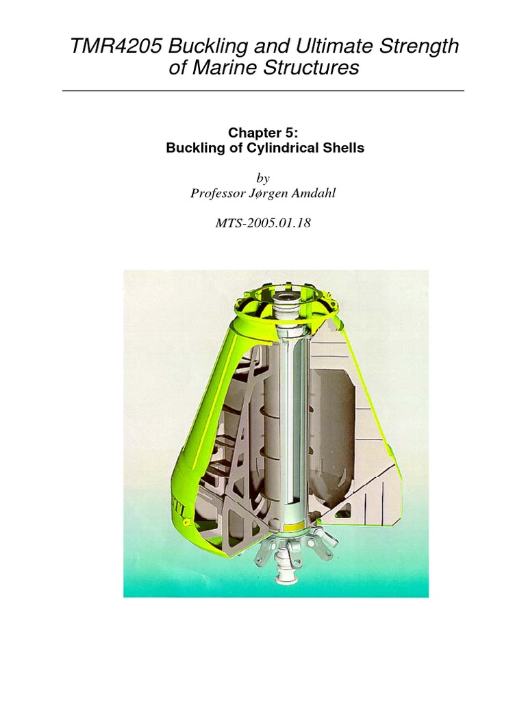 chpt5 Buckling of Cylindrical Shells PDF | PDF | Buckling | Bending