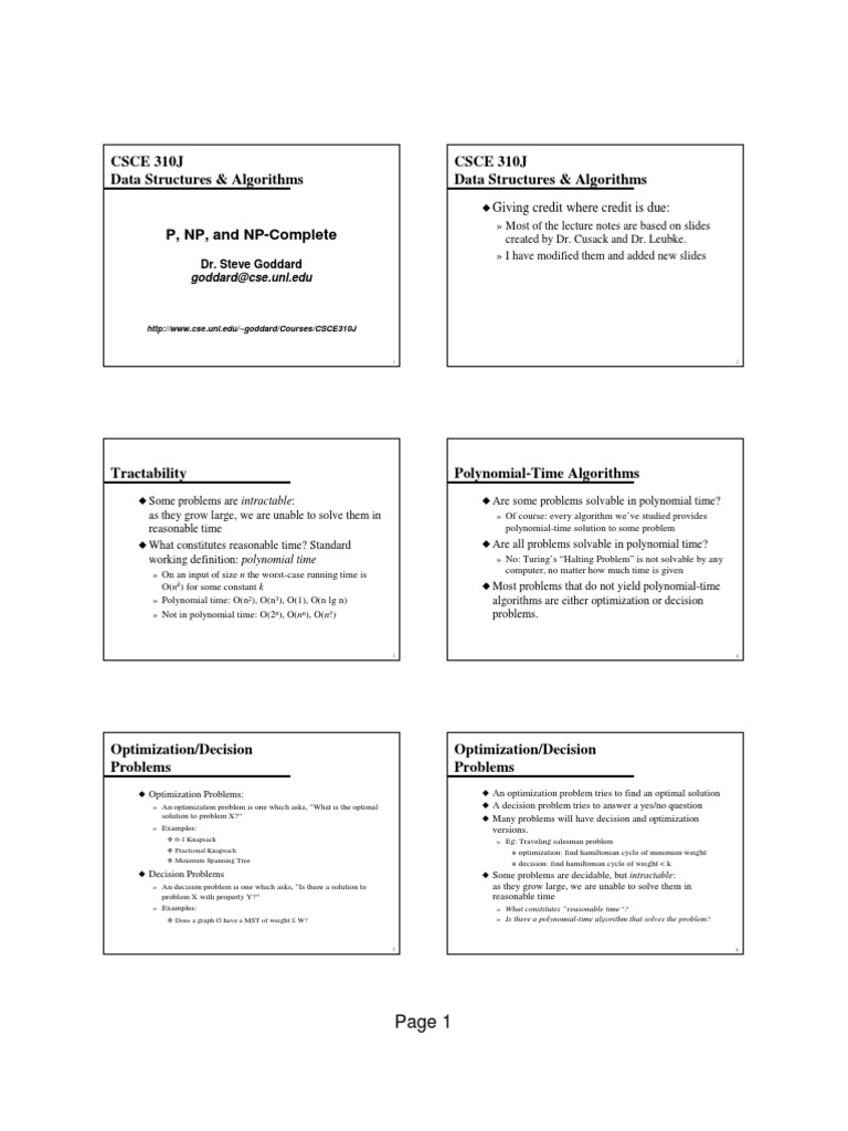 Csce 310j Data Structures And Algorithms Csce 310j Data Structures