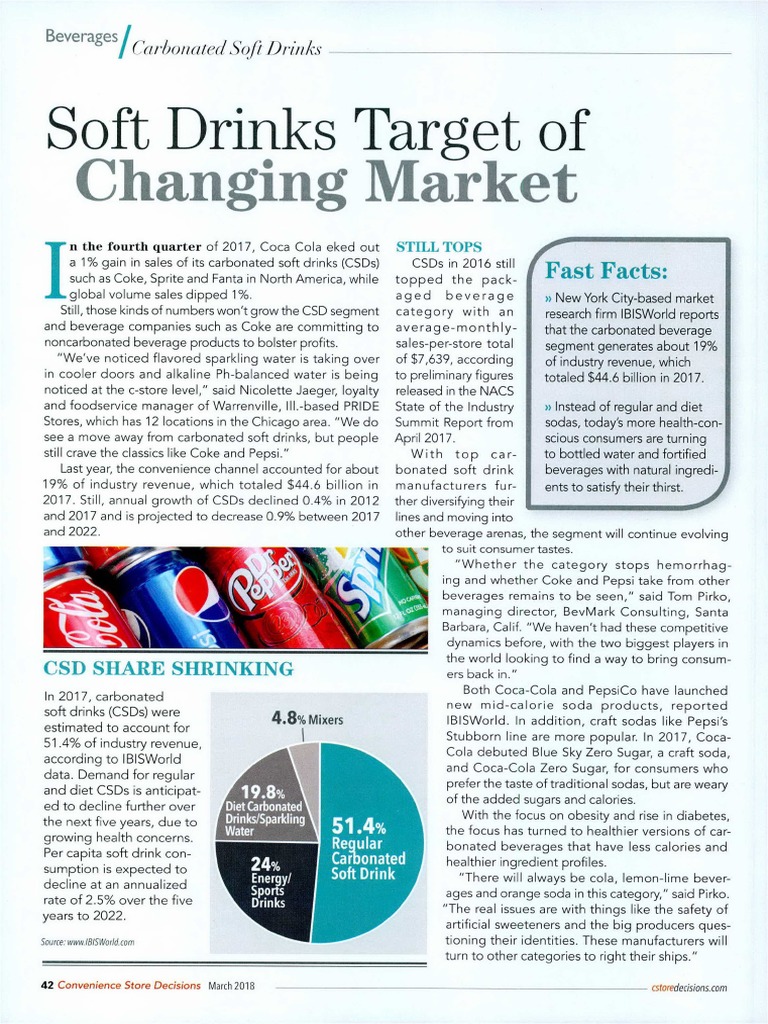 Changing Market: Soft Drinks Target of | PDF | Download | Non Alcoholic ...
