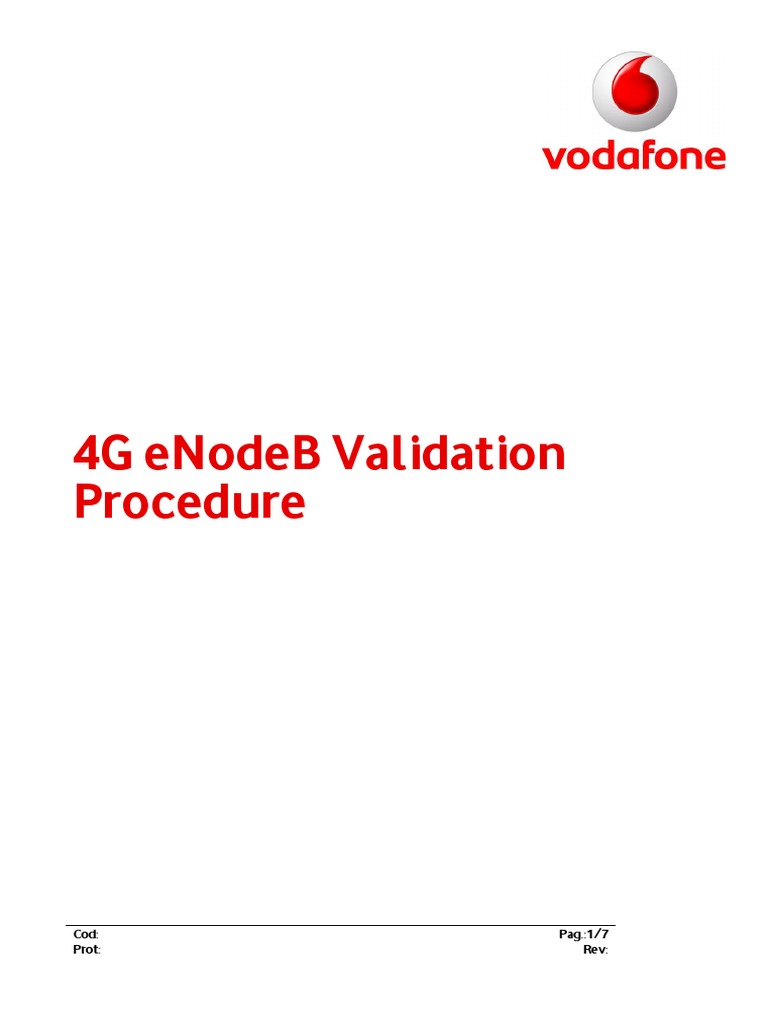 4G ENodeB Validation Procedure | PDF | 4 G | Troubleshooting