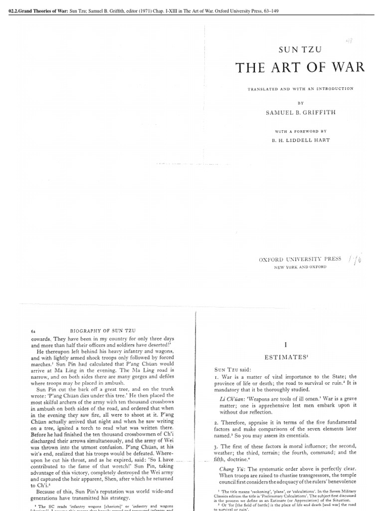 The Art of War by Sun Tzu translated by Samuel B. Griffith.pdf ...