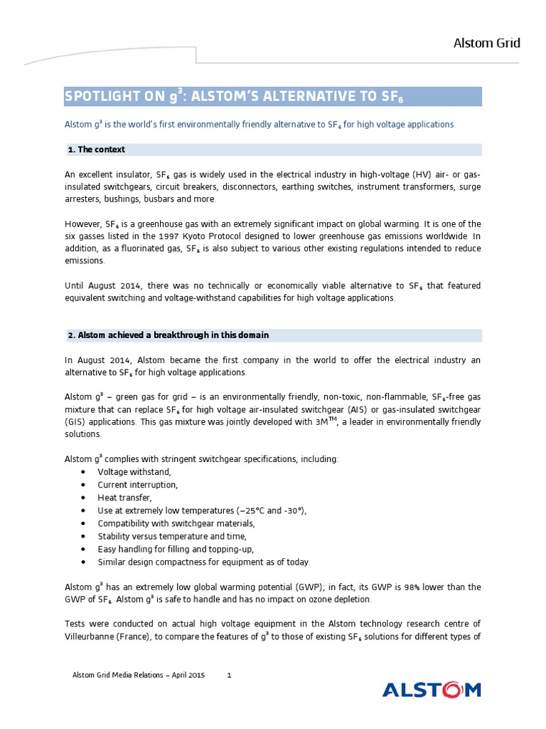 g3 Gas | PDF | High Voltage | Electrical Grid