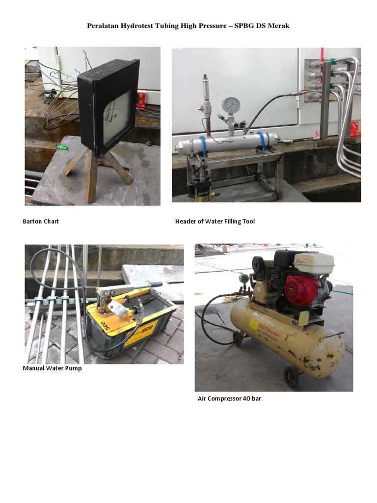 Peralatan Hydrotest Tubing High Pressure | PDF