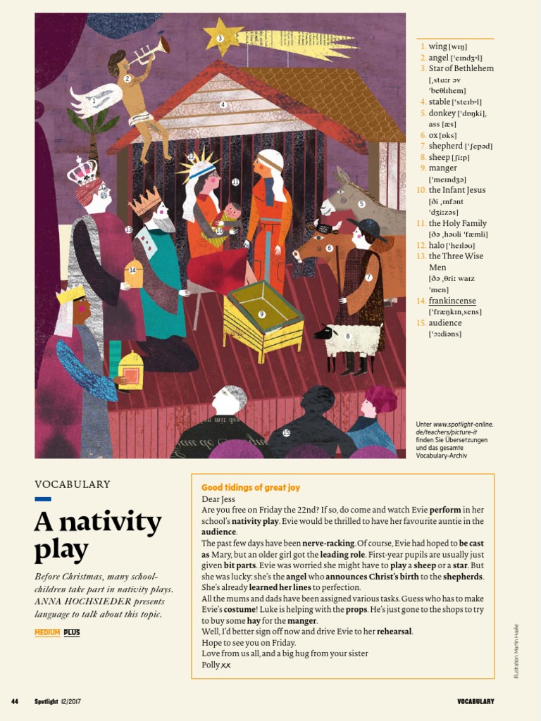 Nativity Play - ESL Vocab | PDF | Nativity Of Jesus | Christmas Carols