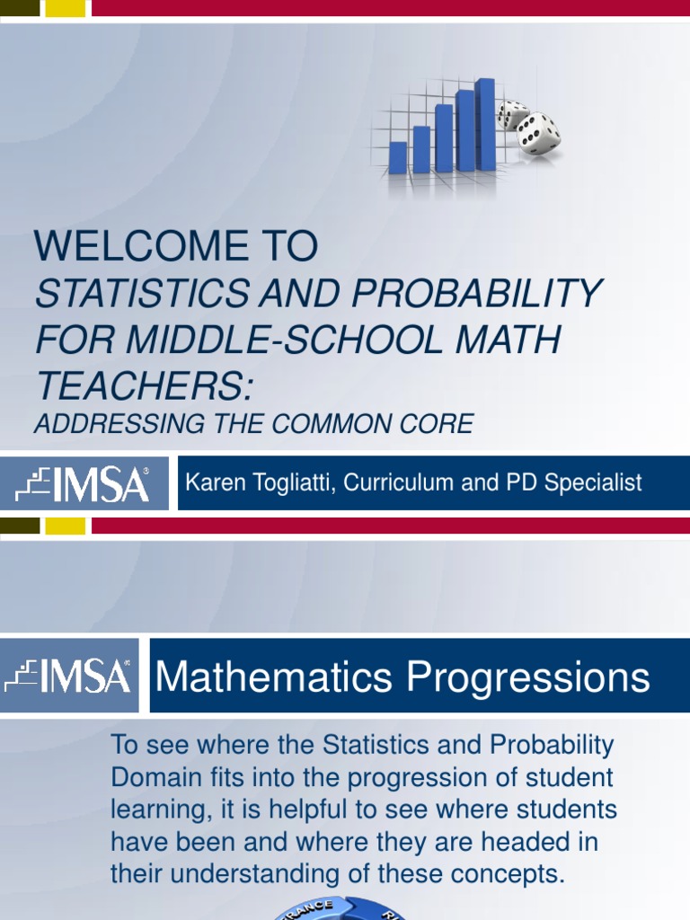 Session F-2 - Statistics and Probability For Middle-School Math Te PDF ...