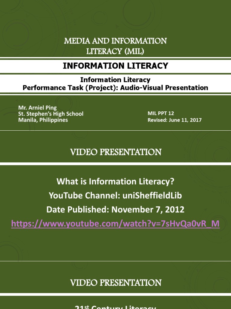Lesson 4 - MIL Information Literacy | PDF | Information Literacy | Literacy