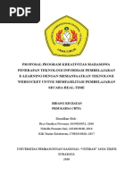 Template Proposal Dan Laporan PKM-VGK | PDF