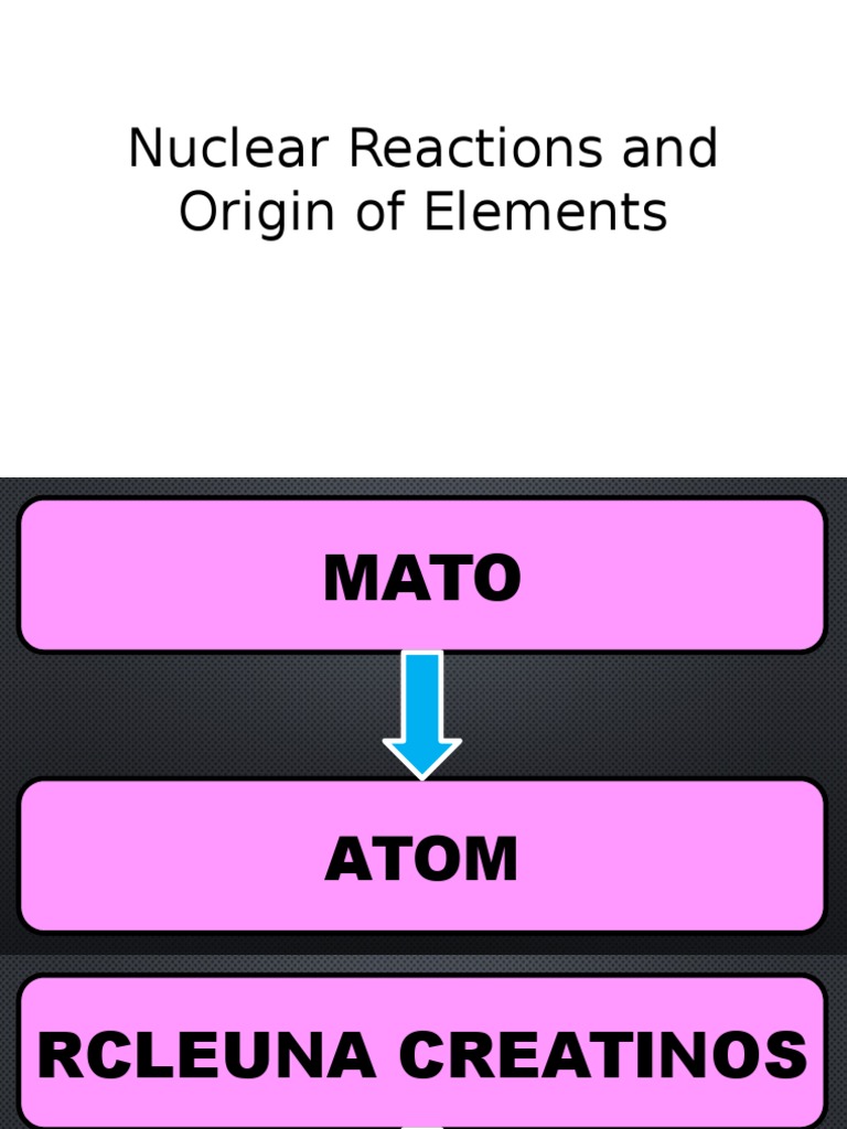 Nuclear Reactions and Element Formation | PDF | Stars | Nuclear Fusion