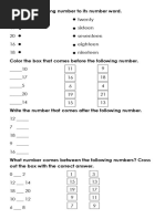 LKG Math Question Paper PDF | PDF | Teaching Mathematics