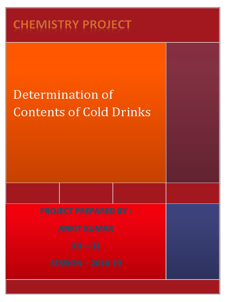 Determination of Contents of Cold Drinks | PDF | Sucrose | Fructose