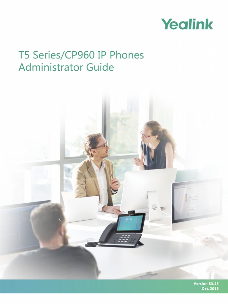 Yealink SIP-T5 Series CP960 IP Phones Administrator Guide V83 25 PDF ...