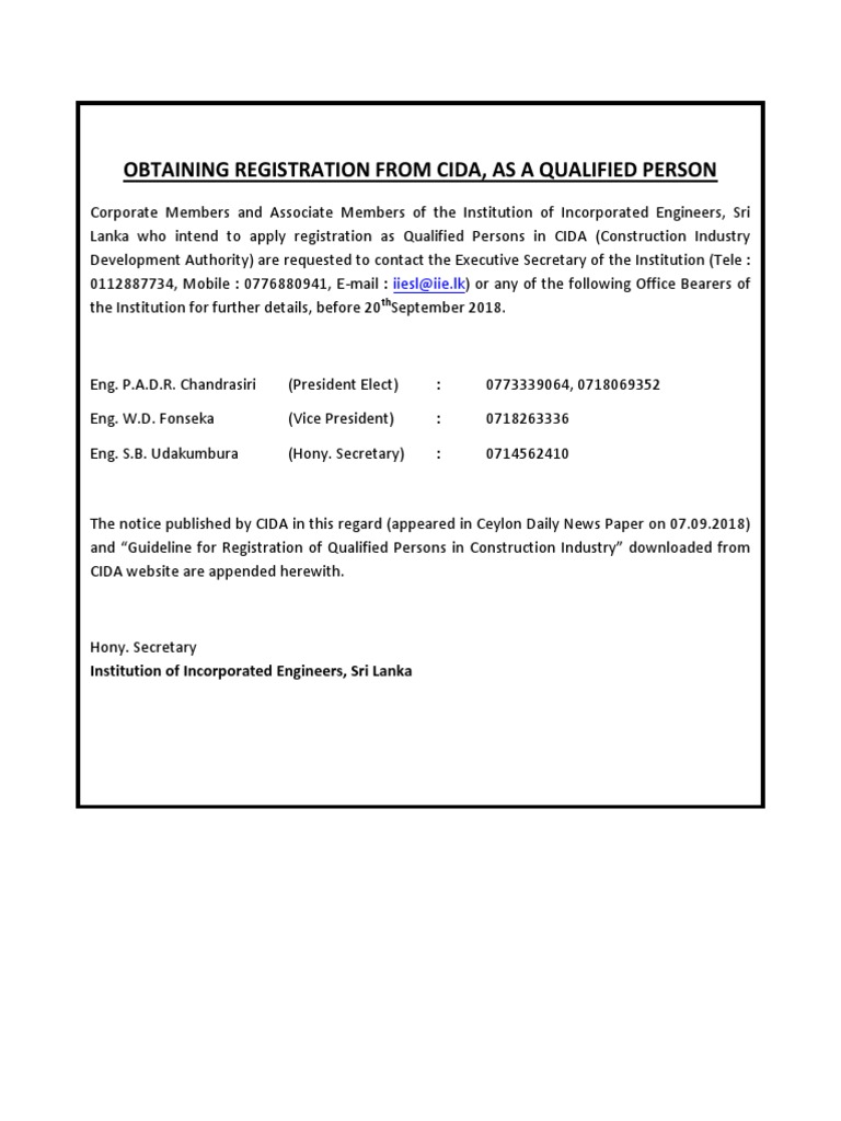 CIDA Registration Guide 2018 A | PDF | Government | Government Information