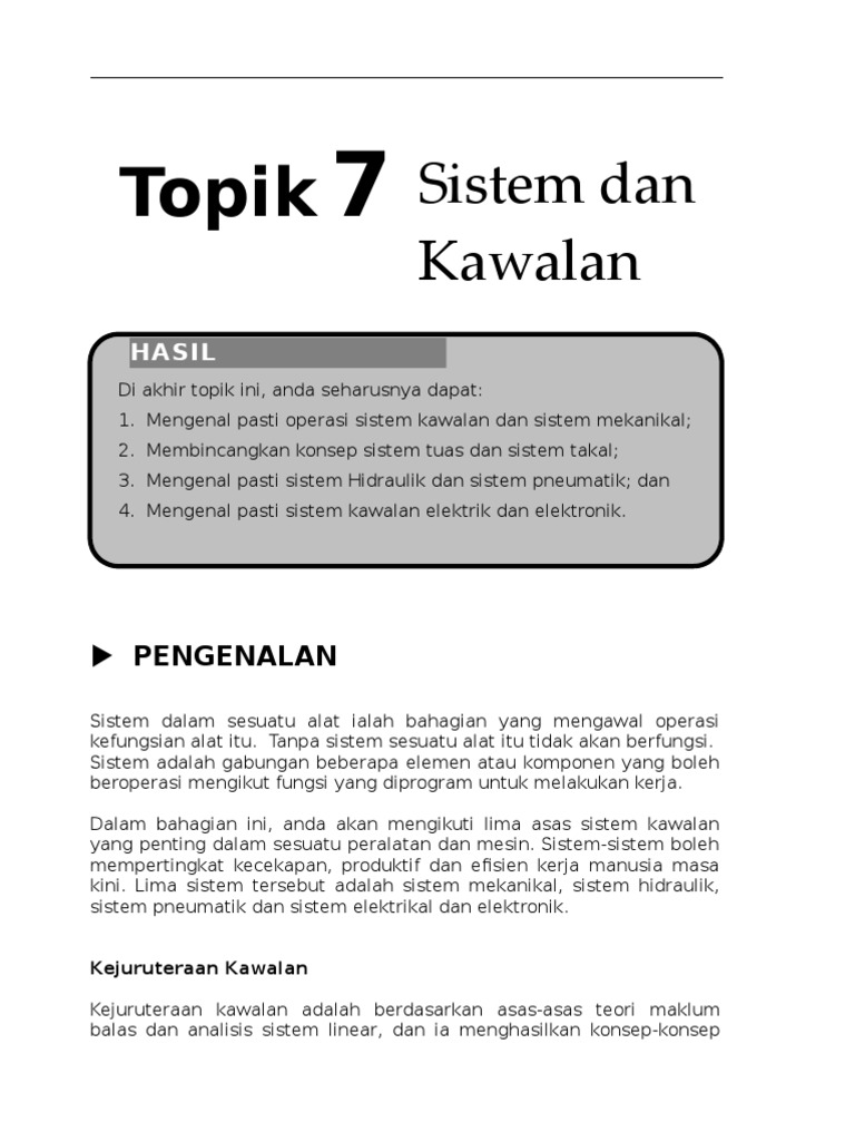 Sistem Takal Dan Gear | PDF