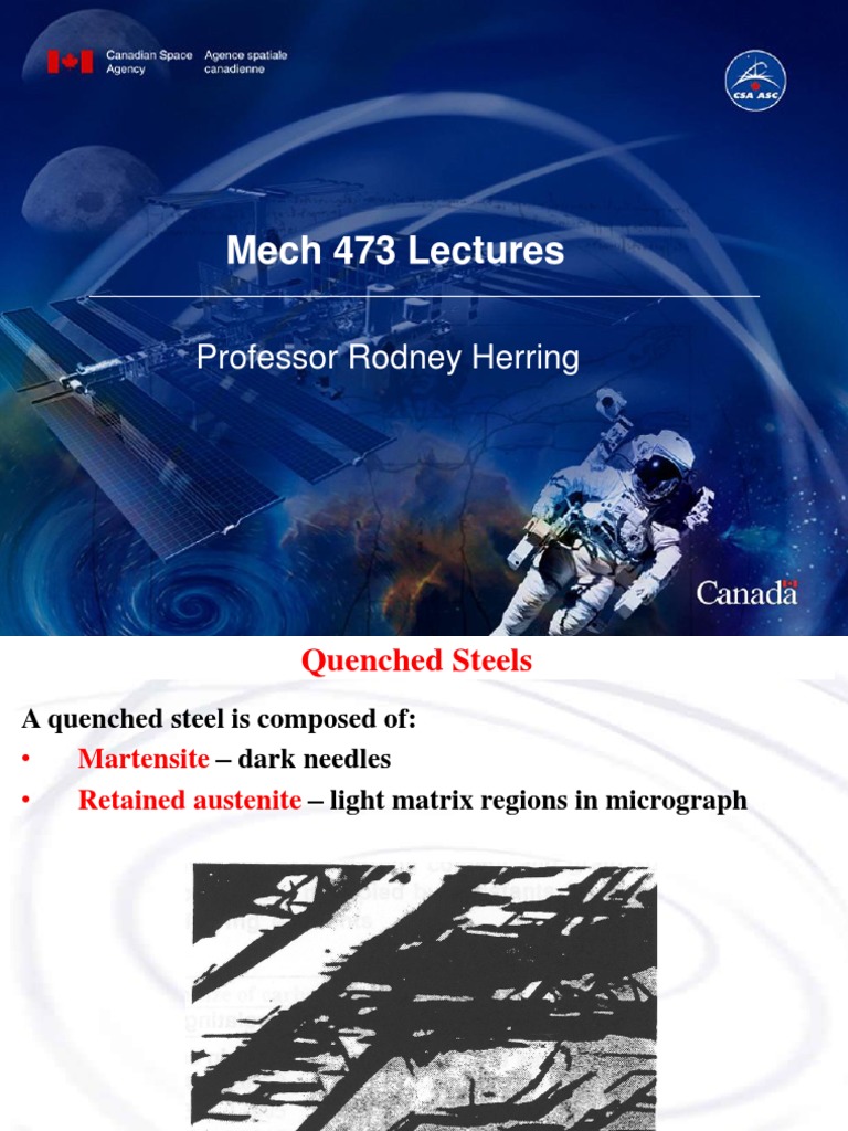 Lecture 9 - Plain Carbon Steels - 2013 | PDF | Steel | Heat Treating