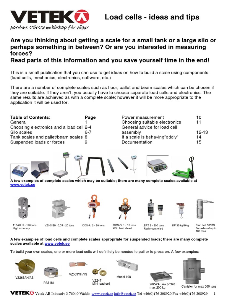 Guide to Building Custom Scales | PDF | Calibration | Bending