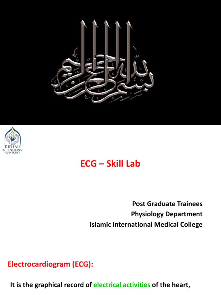 ECG Skill Lab | PDF | Electrocardiography | Thorax (Human Anatomy)